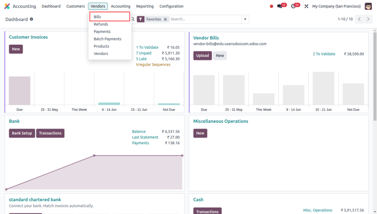 How to Create Vendor Bills in Odoo [Step By Step Guide]