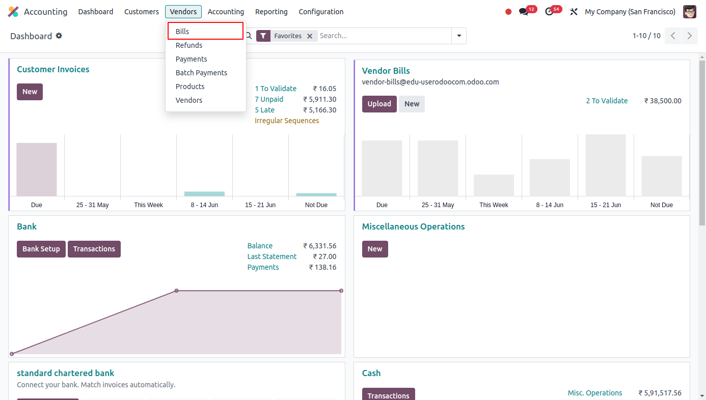 How to Create Vendor Bills in Odoo [Step By Step Guide]