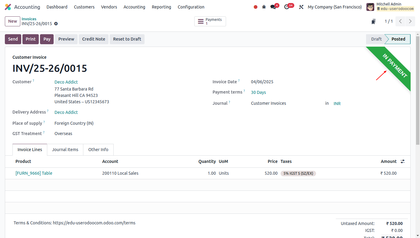 Create Customer Invoice in Odoo [Step by Step Guide]